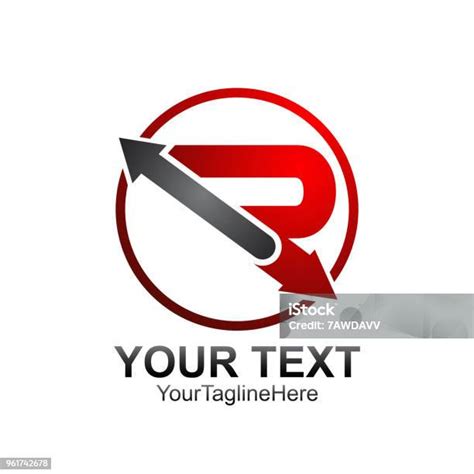 초기 편지 R 로고 템플릿 색 빨간색 동그라미 화살표 디자인 비즈니스 및 회사 정체성에 대 한 0명에 대한 스톡 벡터 아트 및 기타 이미지 Istock