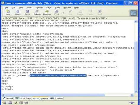 How To Put A Hyperlink On A Web Page YouTube