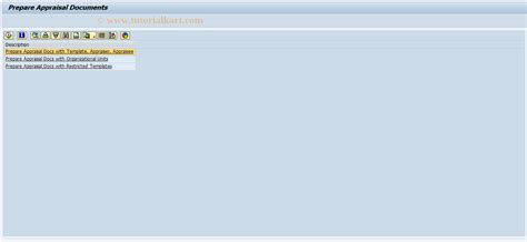 PHAP PREPARE SAP Tcode Prepare Appraisal Documents