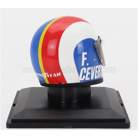 Casque Helmet 15 F1 1973 Francois Cevert N6 Tyrrell Spark Atf1c073