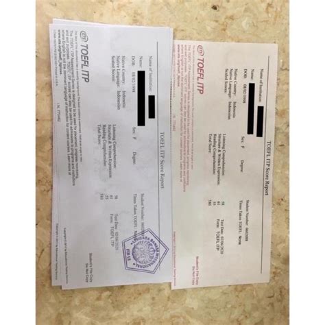 Jual Score Report Toefl Itp Shopee Indonesia