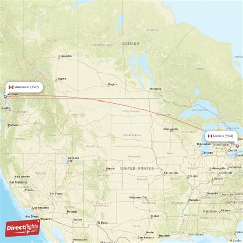 Direct Flights From Vancouver To London Yvr Yxu