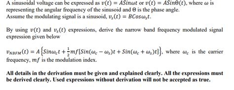 Solved A sinusoidal voltage can be expressed as v t ASinωt Chegg com