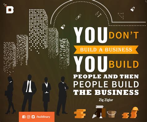 "You don't build a business you build people and then people build the ...