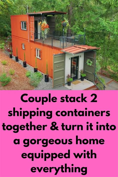 two shipping containers with the words couple stack 2 shipping
