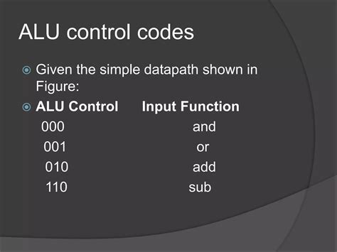 datapath design of computer architecture pptx