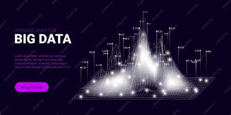 Premium Vector Big Data Flow Analytics Visualization