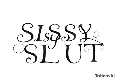 Slutty Ass Cheeks Tattoo Bold Print Large And Tribal Like Design Saying
