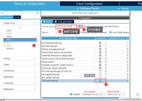 【stm32】标准库与hal库对照学习教程五 外部中断详讲与配置stm32hal库教程 Csdn博客