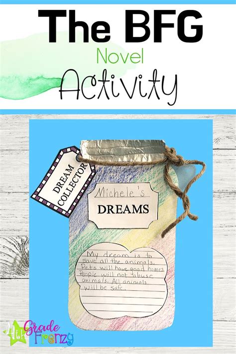 The Bfg Book Companion Craftivity The Bfg Book Bfg Activities Bfg