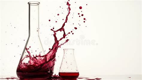 In This Laboratory Setup A Glass Flask Is Filled With Red Liquid With