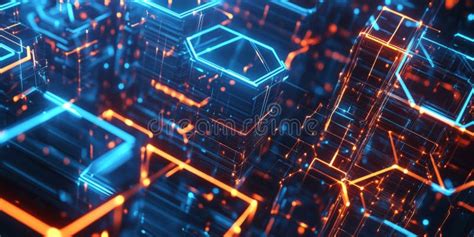A Futuristic Abstract Background Featuring A Seamless Network Of