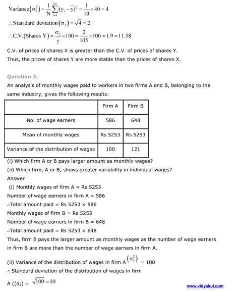 Class 11th Math Statictics Ncert Solution Cbse 2023