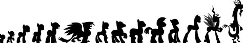 Mlp Fim Size Comparison Edited By Theshadowstone On Deviantart