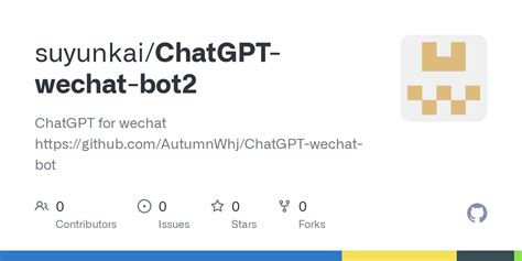 github suyunkai chatgpt wechat bot2 chatgpt for wechat