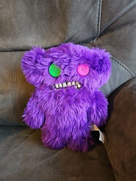 Fuggler Funny Ugly Monster Purple Grumpy Grumps Soft Toy Button Eyes Plush 9in £16 31 Picclick Uk