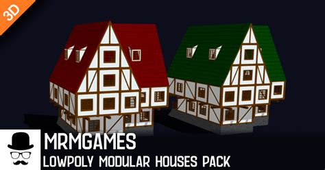 Modular Houses Pack Low Poly Voxel Medieval Buildings 3d Modular Houses Pack Low Poly Voxel Medieval Buildings 3d