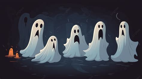 Halloween Ghosts Animated Eps Png For Web And Desktop Background