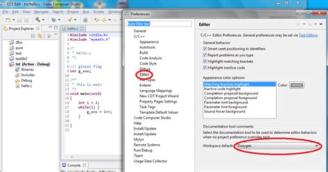 Doxygen Comments Coloring Code Composer Studio Forum Code Composer Studio TI E E Support