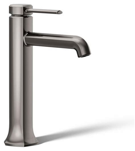 Occasion Tall Single Hole Bathroom Faucet 10 Gpm Vibrant Titanium 2