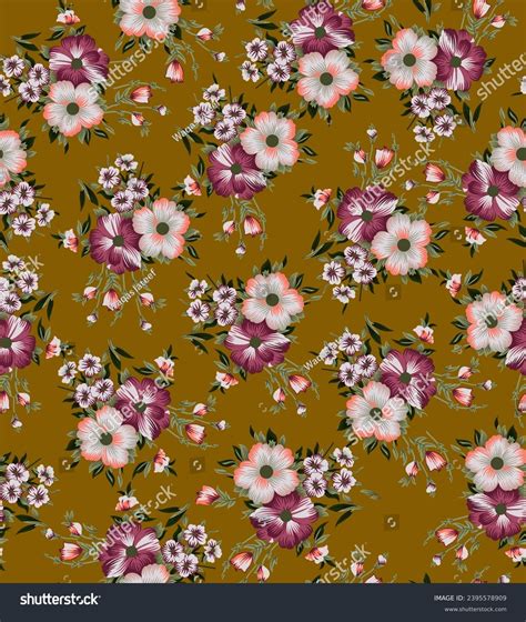 Floral Repeat Design Pattern Good Colour Stock Illustration 2395578909 Shutterstock