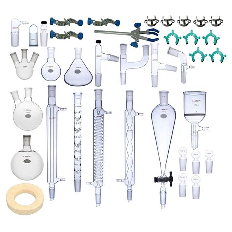 Laboy Glass Advanced Organic Chemistry Lab Glassware Kit Laboratory