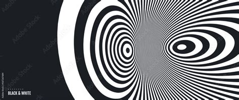 Abstract Background Made Of Distorted Lines Pattern With Optical Illusion Psychedelic Stripes