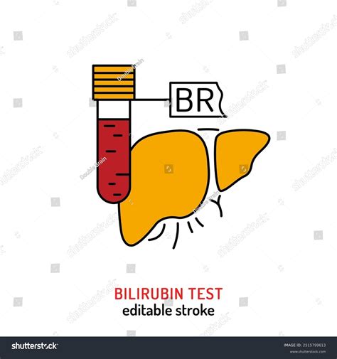 Bilirubin Icon Outline Style Yellowing Skin Stock Vector Royalty Free 2515799613 Shutterstock
