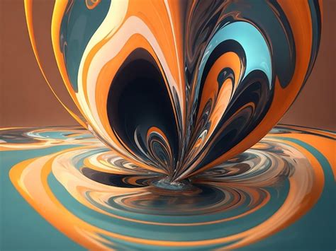 Premium Ai Image Fluid Geometry Premium Ai Image Fluid Geometry