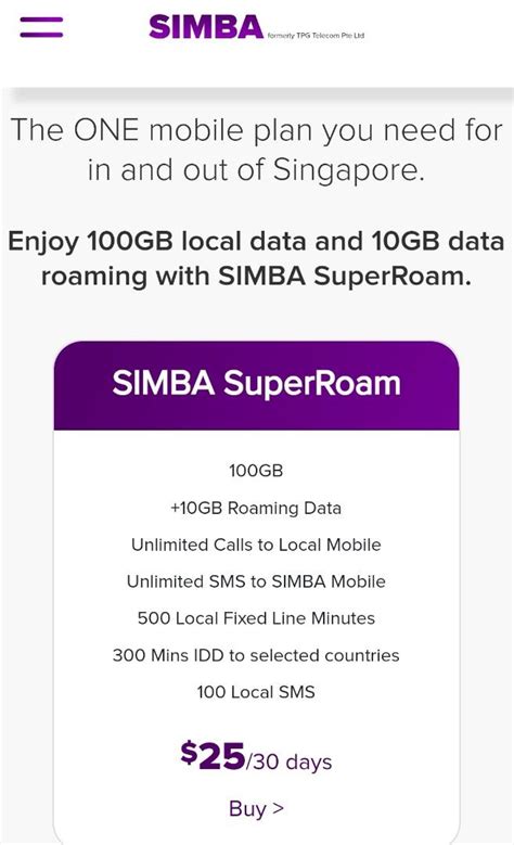 Simba Formerly Tpg Mobile Phones And Gadgets Mobile And Gadget Accessories Sim Cards On Carousell