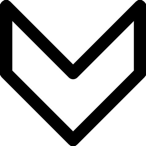 Down Arrow Multimedia Option Vector Svg Icon Svg Repo