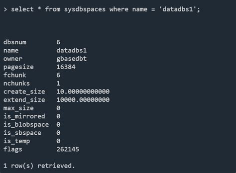 Sql方式查询gbase 8s表空间大小gbase社区天津南大通用数据技术股份有限公司gbase 致力于成为用户最信赖的数据库产品供应商