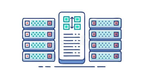 Mobile Connected Server Rack Digital Cloud Computing Vector Design Generative Ai Stock Vector