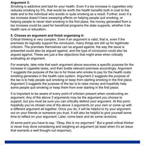 Solved You Must Now Construct Your Own Argument Follow The