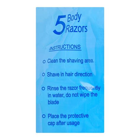 Order Treet Hygiene Body Razor Pouch 5 Pack Online At Special Price In