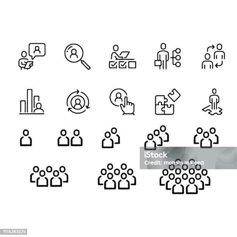 그룹 팀 사람 컨퍼런스 리더 토론 과 같은 회의 아이콘 세트 경영자에 대한 스톡 벡터 아트 및 기타 이미지 경영자 군중