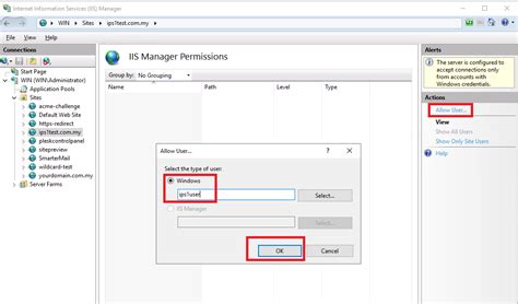 How To Connect To A Site In Information Services IIS As A Normal User On Windows Server