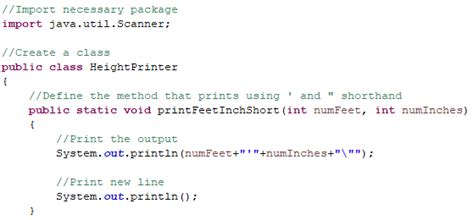 Answered Define A Method Printfeetinchshort Bartleby