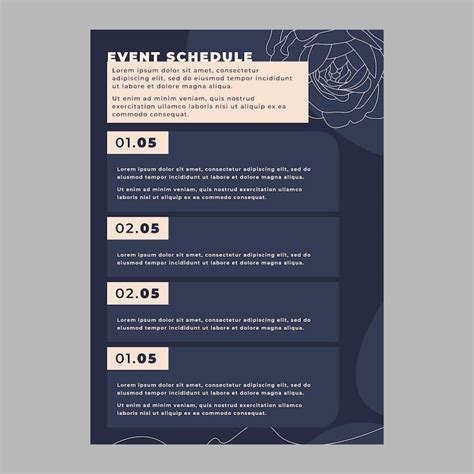 Event Itinerary Template Event Schedule Template Creately