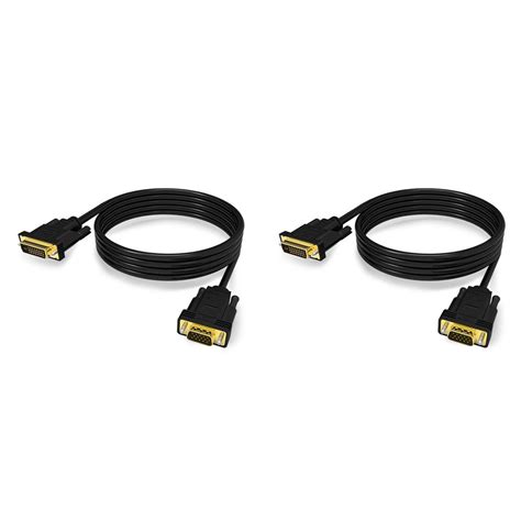 2 кабеля DVI-VGA, активный DVI D 24+1-VGA папа-папа с переходником для ...