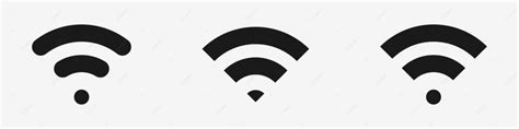 Wifi Icon Set On White Background Service Vector Sign Png And Vector