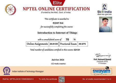 Rohit Rai On Linkedin Iot Innovation Nptel Iitkharagpur