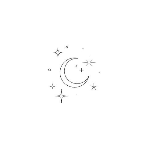 Small Moon And Star Tattoos Tattoo Ideen Klein Fineline