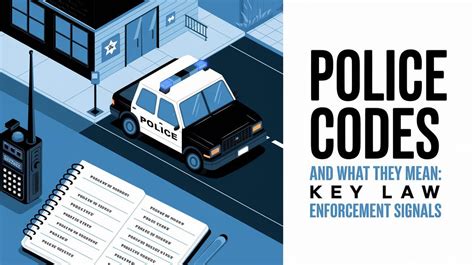 Police Codes And What They Mean Key Law Enforcement Signals