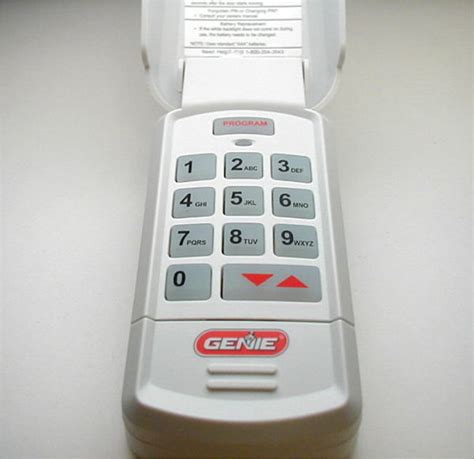 genie garage door opener keypad manual features programming and
