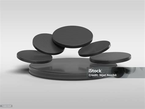3d 렌더링 제품 디스플레이를위한 사실적인 미니멀리스트 다크 포디움 3차원 형태에 대한 스톡 사진 및 기타 이미지 3차원 형태 Fashion Show 갈색 Istock