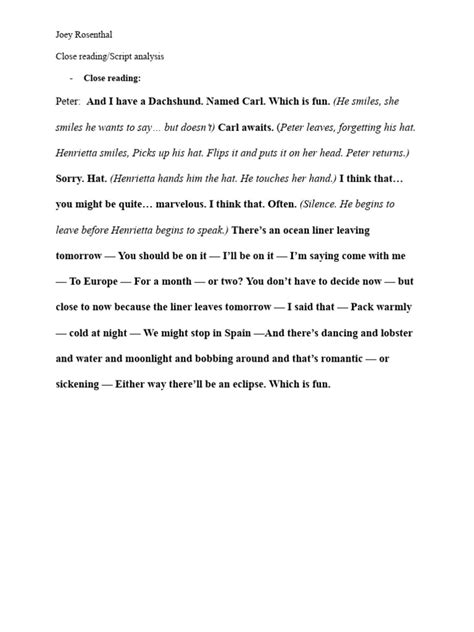 Script Analysis Project Pdf