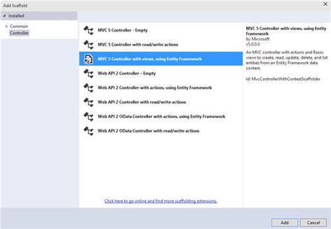 Using Scaffolding To Create Mvc Applications With Visual Studio Simple Talk