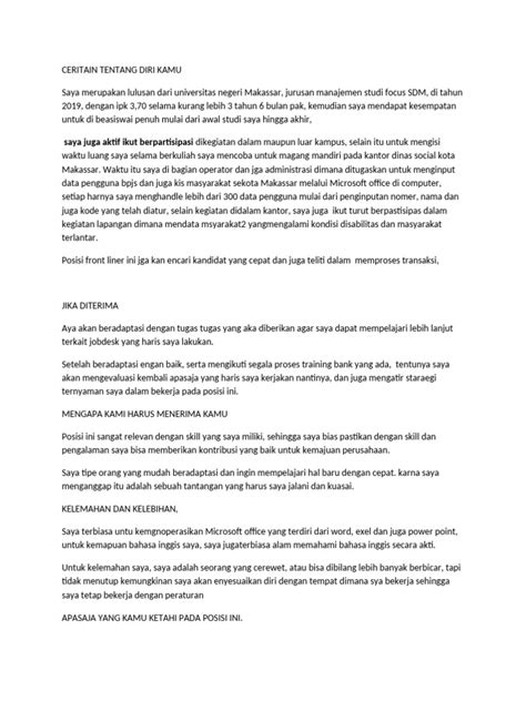 Script Interview Pdf