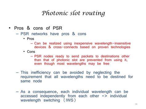 Ppt Photonic Slot Routing Powerpoint Presentation Free Download Id3658346